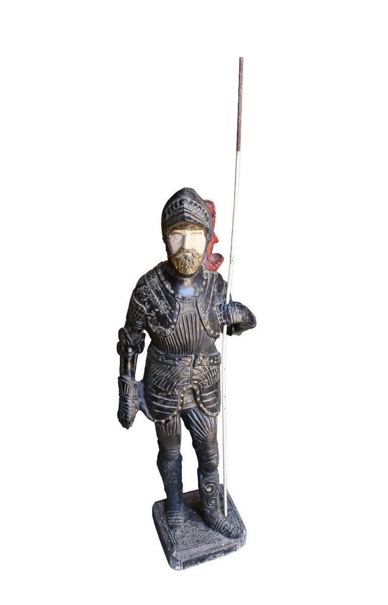Medieval Knight in Armour Statue For Sale at 1stDibs