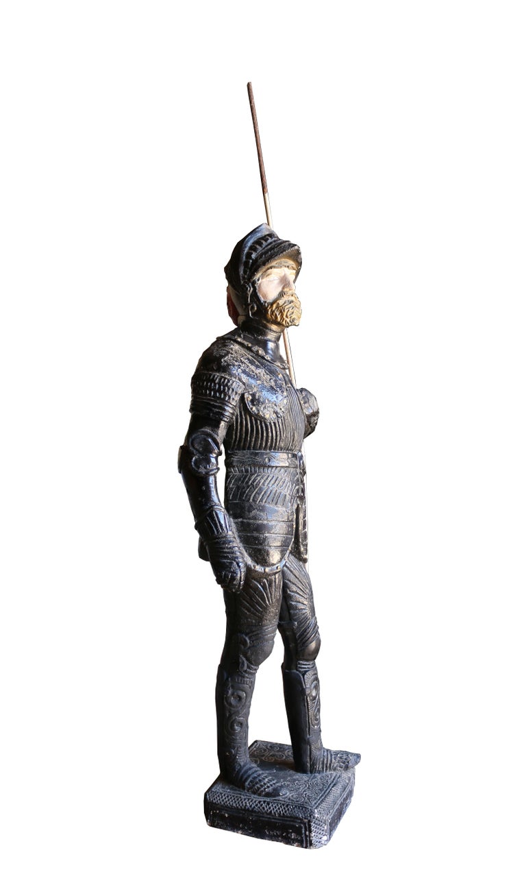 Medieval Knight in Armour Statue For Sale at 1stDibs