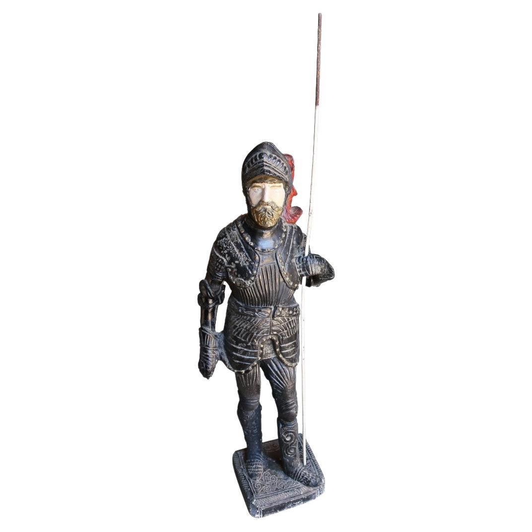 Medieval Knight in Armour Statue For Sale at 1stDibs
