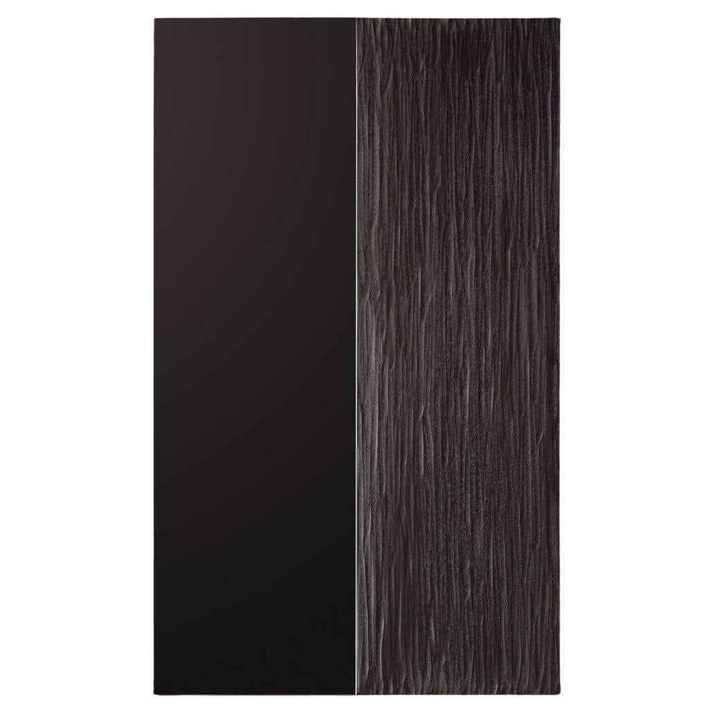 Medieval Modern Wall Mirror with Carved Oak Panel by Rooms Studio For ...