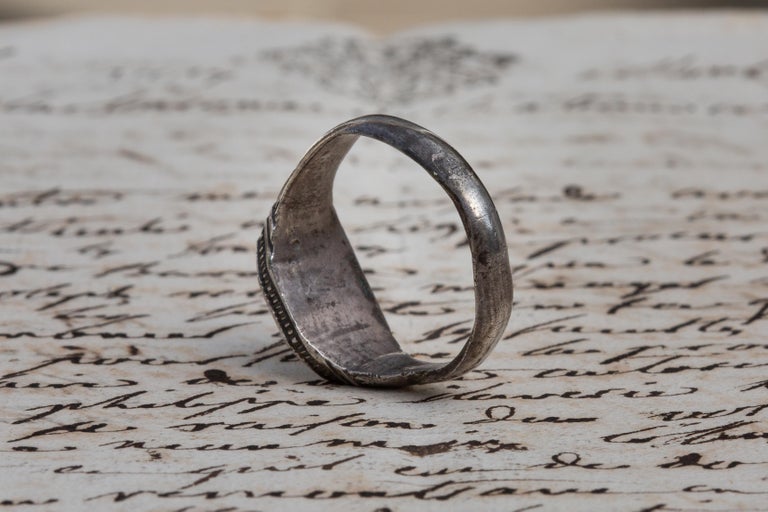 Medieval Silver Heraldic Coat of Arms Intaglio Signet Ring, 14th ...