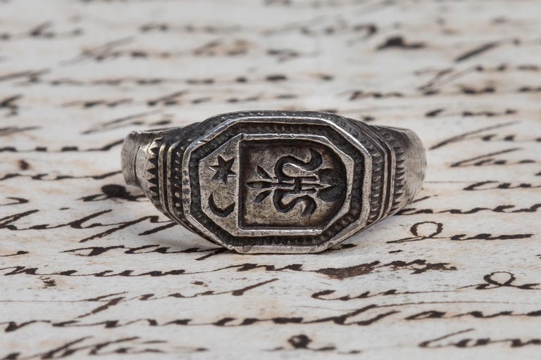 Medieval Silver Heraldic Coat of Arms Intaglio Signet Ring, 14th ...