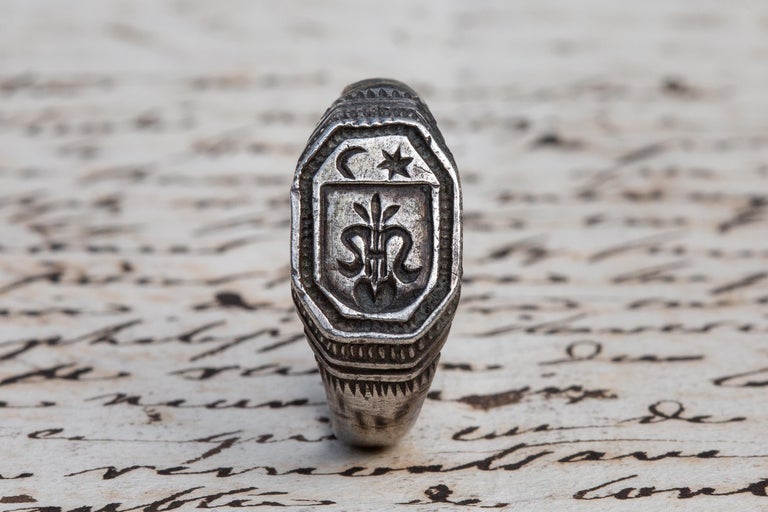 Medieval Silver Heraldic Coat of Arms Intaglio Signet Ring, 14th ...