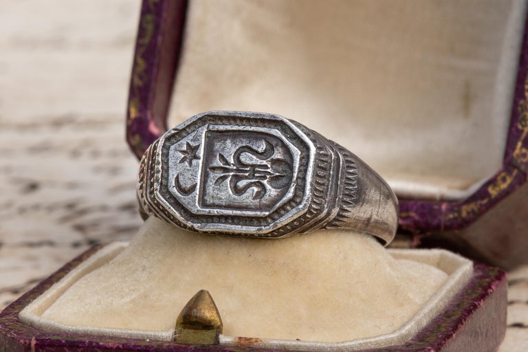 Medieval Silver Heraldic Coat of Arms Intaglio Signet Ring, 14th ...