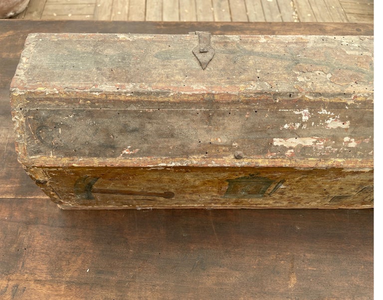 Medieval Spanish Rare Storage Box Used for Sword Storage For Sale at ...