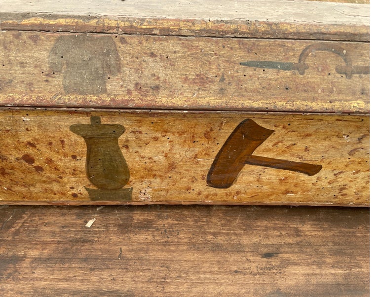 Medieval Spanish Rare Storage Box Used for Sword Storage For Sale at ...