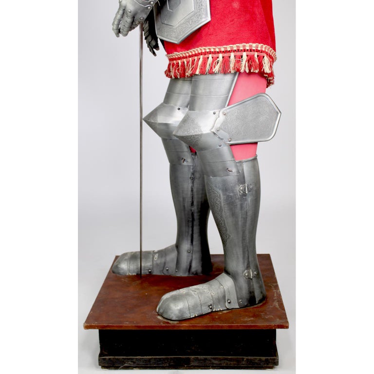 Medieval Style Full-Body Size Embossed Metal Suit of Armor or Armour ...