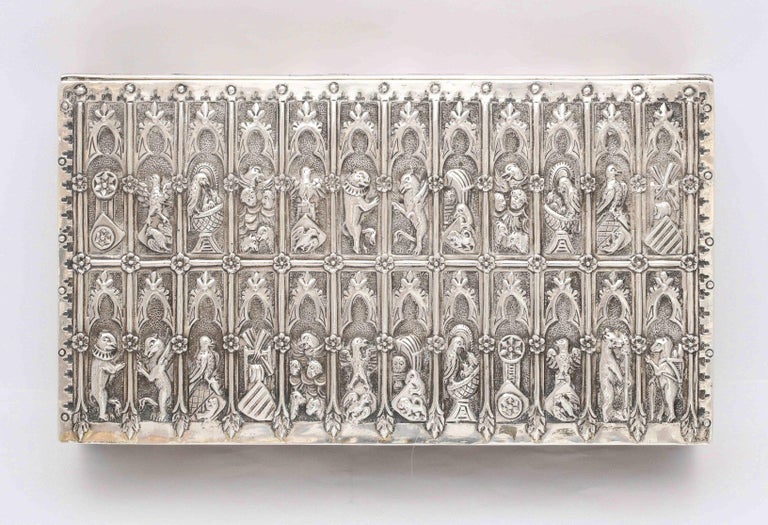 Medieval Style Continental Silver Jewelry Box at 1stDibs | medieval ...