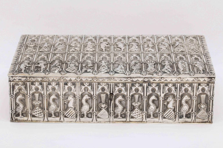 Medieval Style Continental Silver Jewelry Box at 1stDibs | medieval ...
