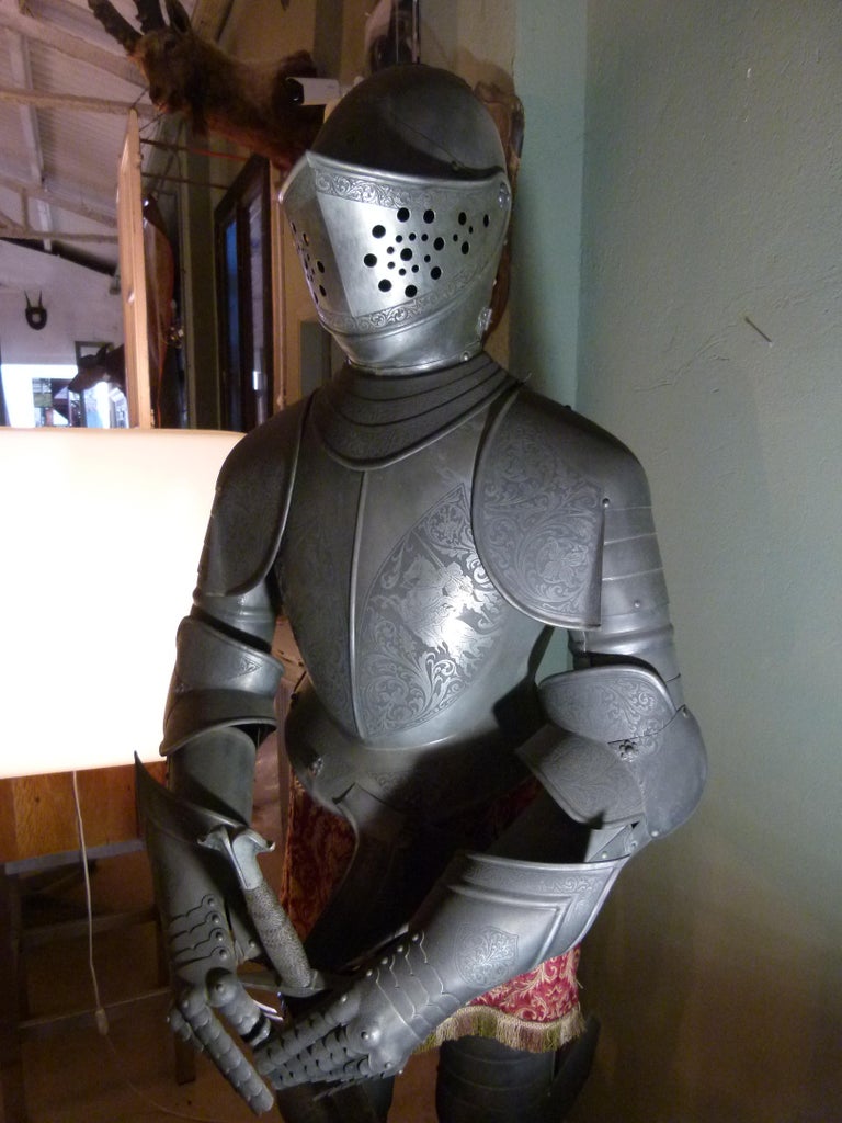 Medieval Suit of Armor Reproduction with Sword, Medieval Knights Style ...