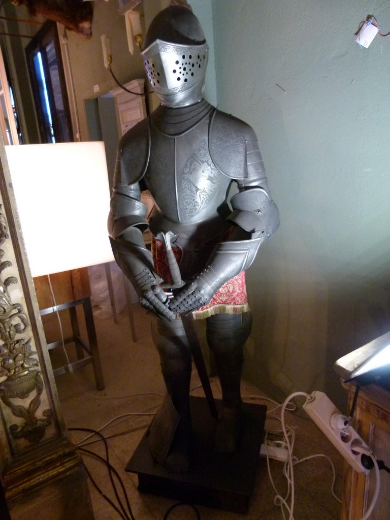 Medieval Suit of Armor Reproduction with Sword, Medieval Knights Style ...