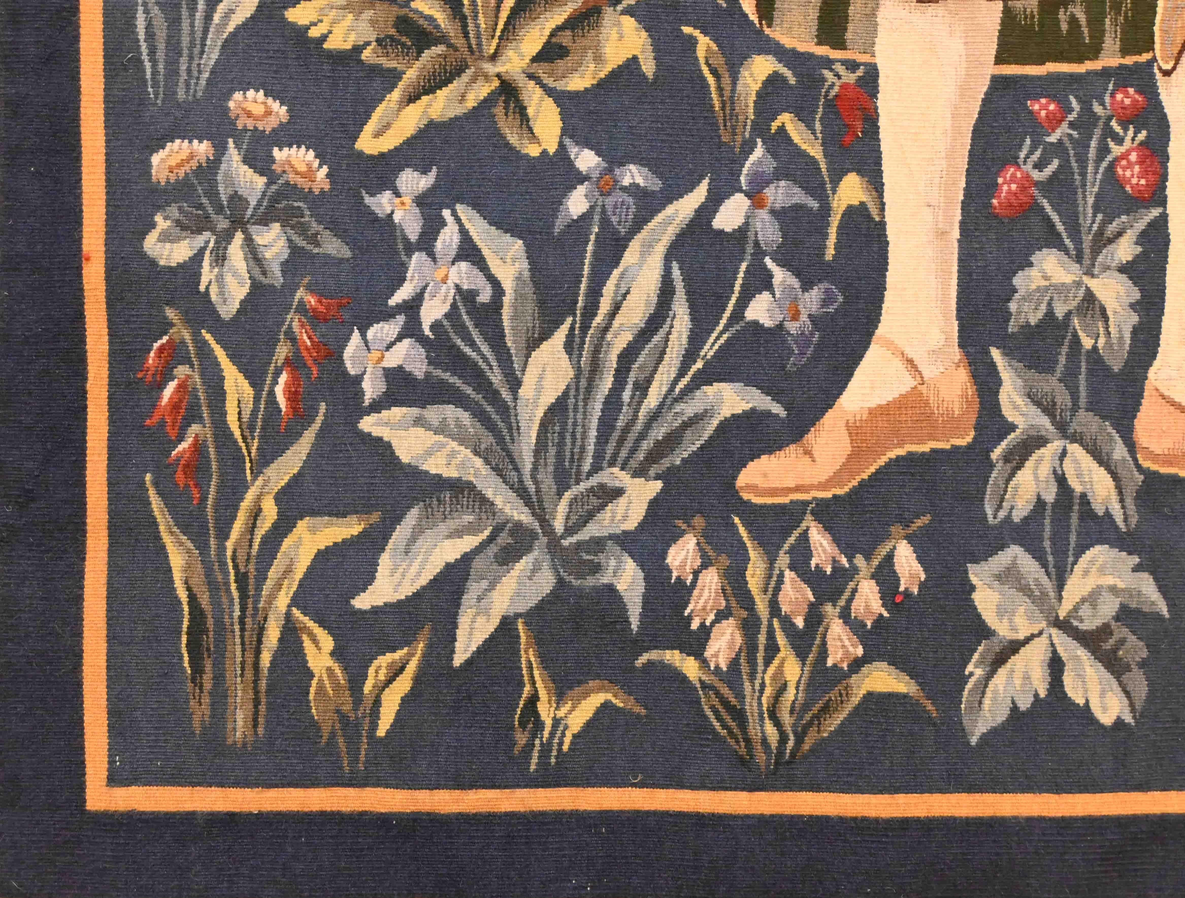 Medieval Tapestry circa 1960 SIGNED, N° 1242 For Sale at 1stDibs