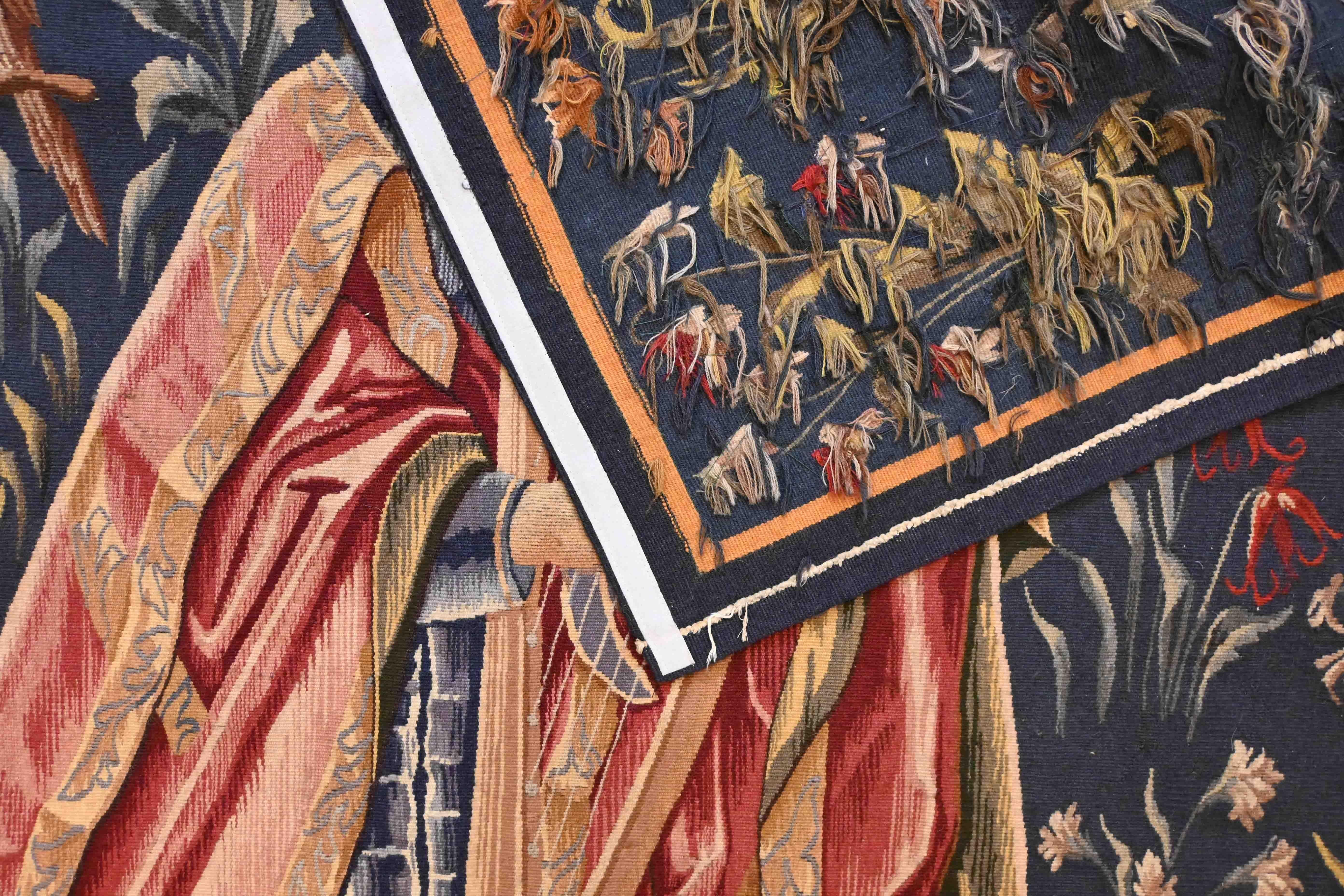 Medieval Tapestry circa 1960 SIGNED, N° 1242 For Sale at 1stDibs