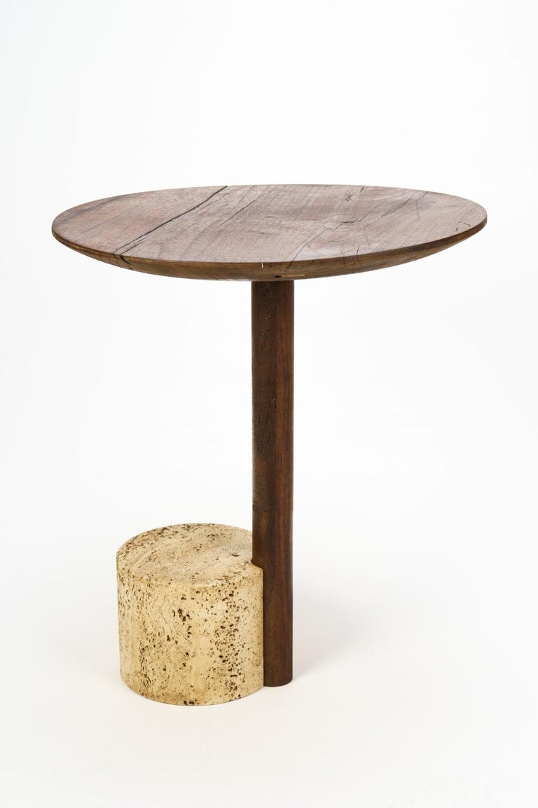 Medioeval Wood Ancient Roman Travertine End Table, 200 Dc, Wood 1150 ...