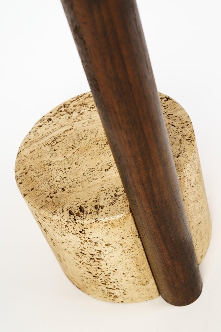 Medioeval Wood Ancient Roman Travertine End Table, 200 Dc, Wood 1150 ...
