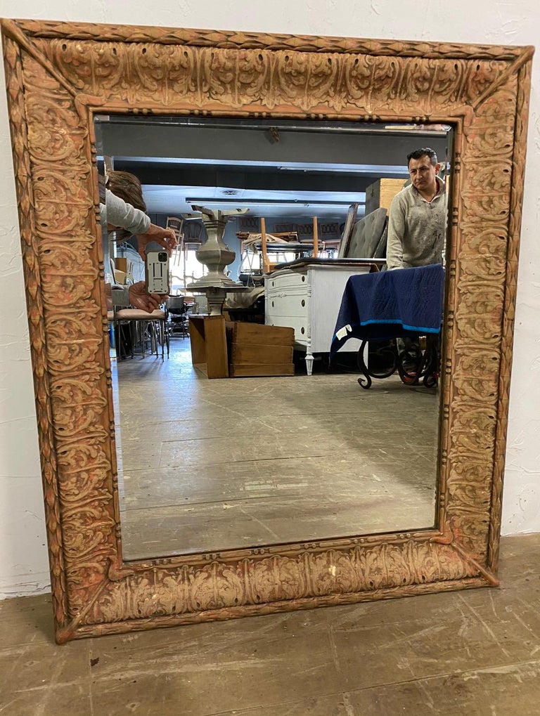 Mediterranean Baroque Style Mirror at 1stDibs