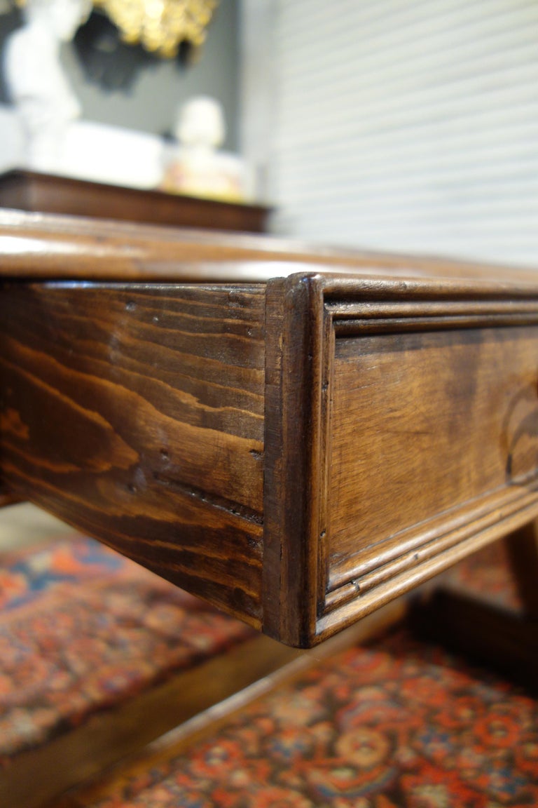 Mediterranean Style AMALFI Italian Old Walnut Writing Table Size and ...