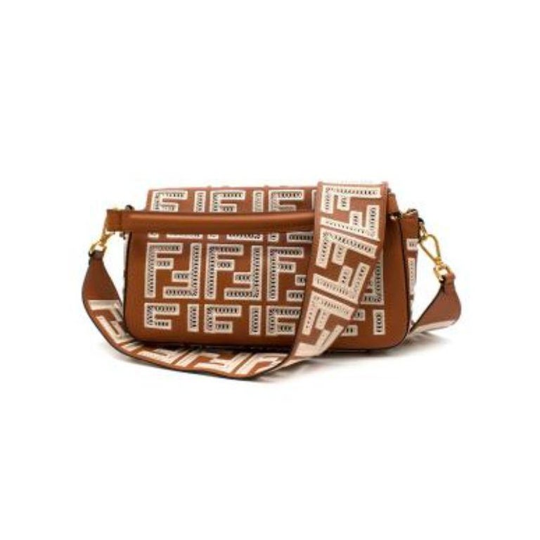 Medium Baguette Ff-embroidered Bag For Sale at 1stDibs