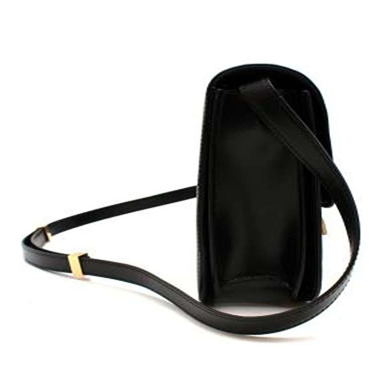 Medium Black Leather Classic Box Bag For Sale at 1stDibs