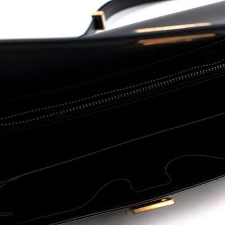 Medium Black Leather Classic Box Bag For Sale at 1stDibs