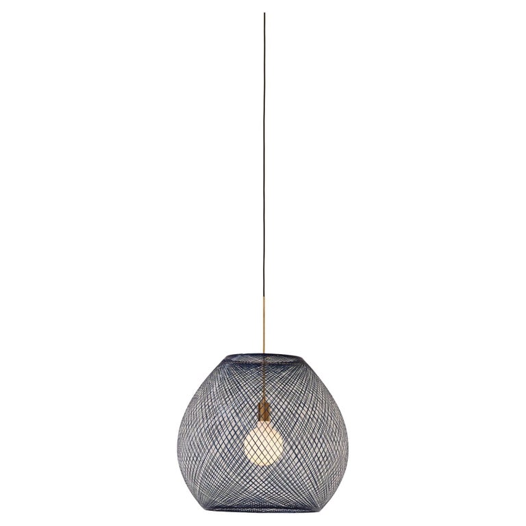 Medium Dark Indigo Night Twilight Single Pendant Lamp by Atelier ...
