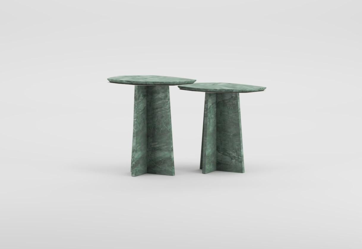 Medium Geometrik Marble Side Table by Atra Design For Sale at 1stDibs