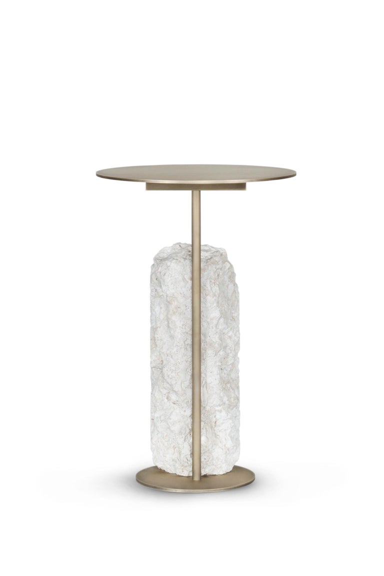 Medium Grey Coral Side Table by Green Apple For Sale at 1stDibs