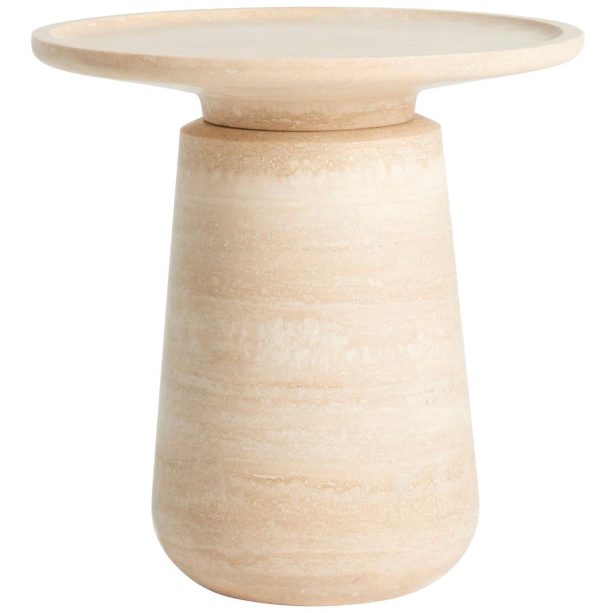 Eight Side Table Medium in Quartzite Stone by Louise Liljencrantz For ...