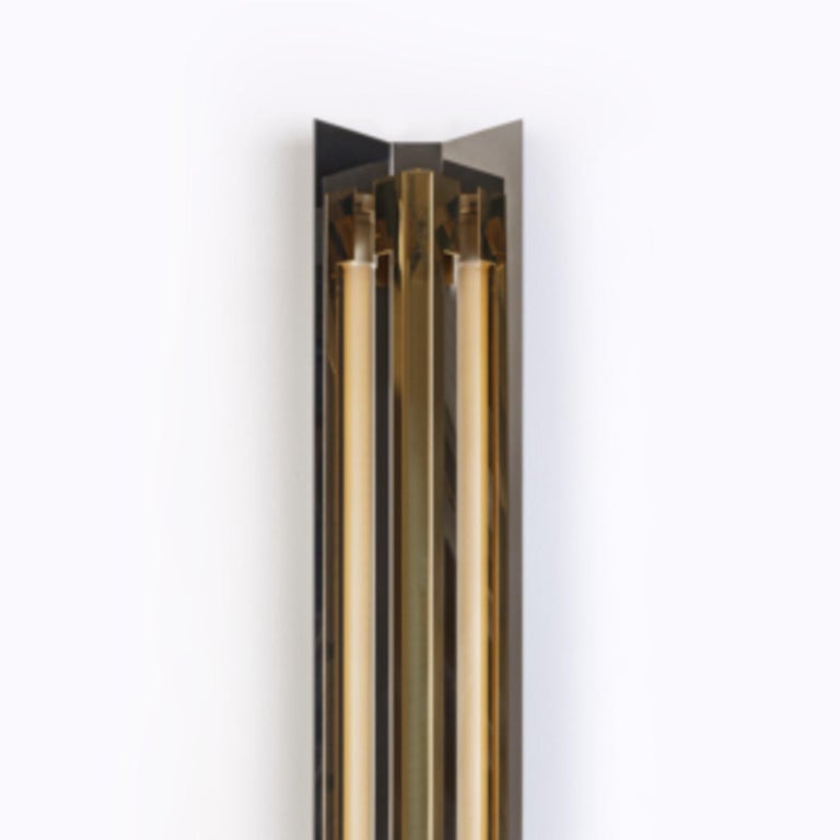 Medium Misalliance Solid Brass Wall Light by Lexavala For Sale at 1stDibs