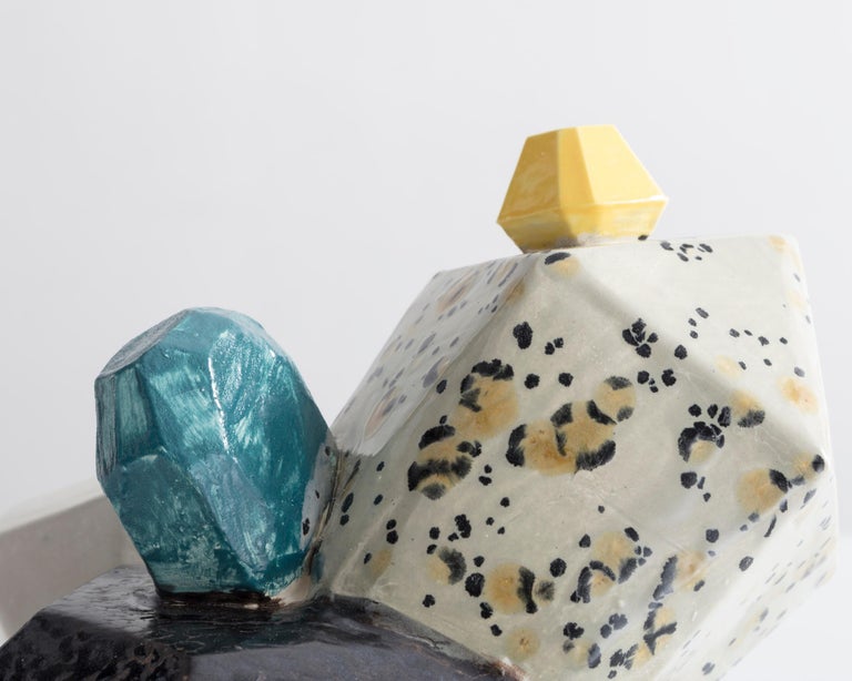 Medium Multi-Color Gem Cluster in Glazed Ceramic by Kelly Lamb, 2017 ...