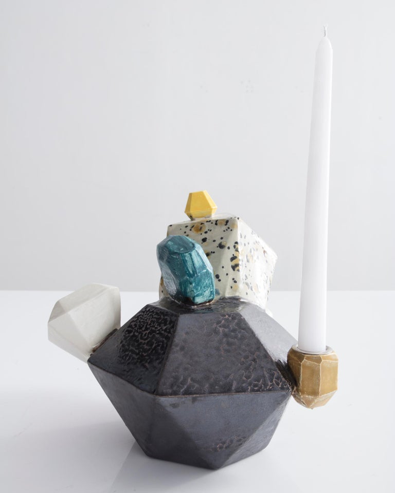 Medium Multi-Color Gem Cluster in Glazed Ceramic by Kelly Lamb, 2017 ...