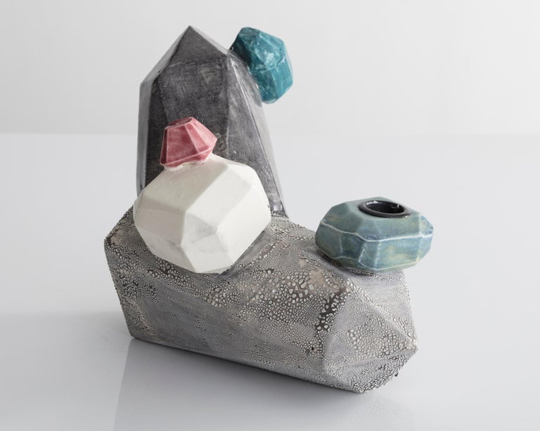 Medium Multi-Color Gem Cluster in Glazed Ceramic by Kelly Lamb, 2017 ...
