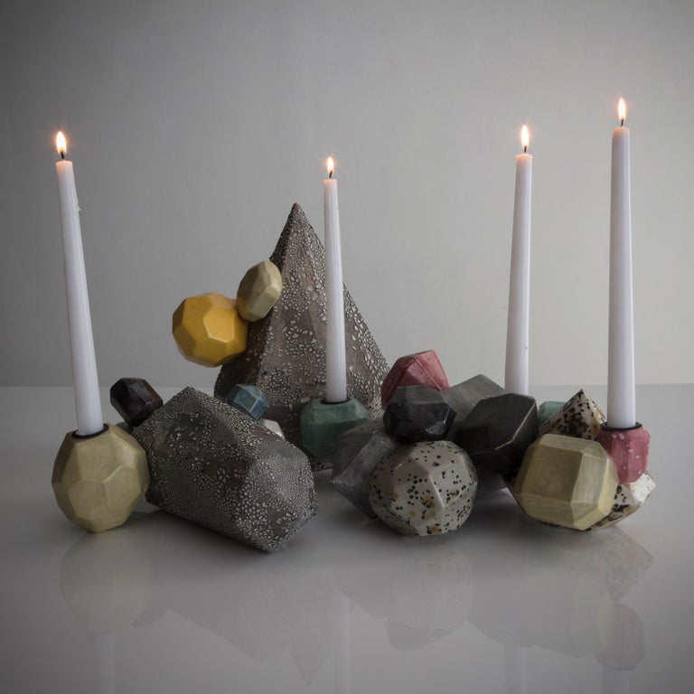 Medium Multicolor Gem Cluster in Glazed Ceramic by Kelly Lamb, 2017 For ...