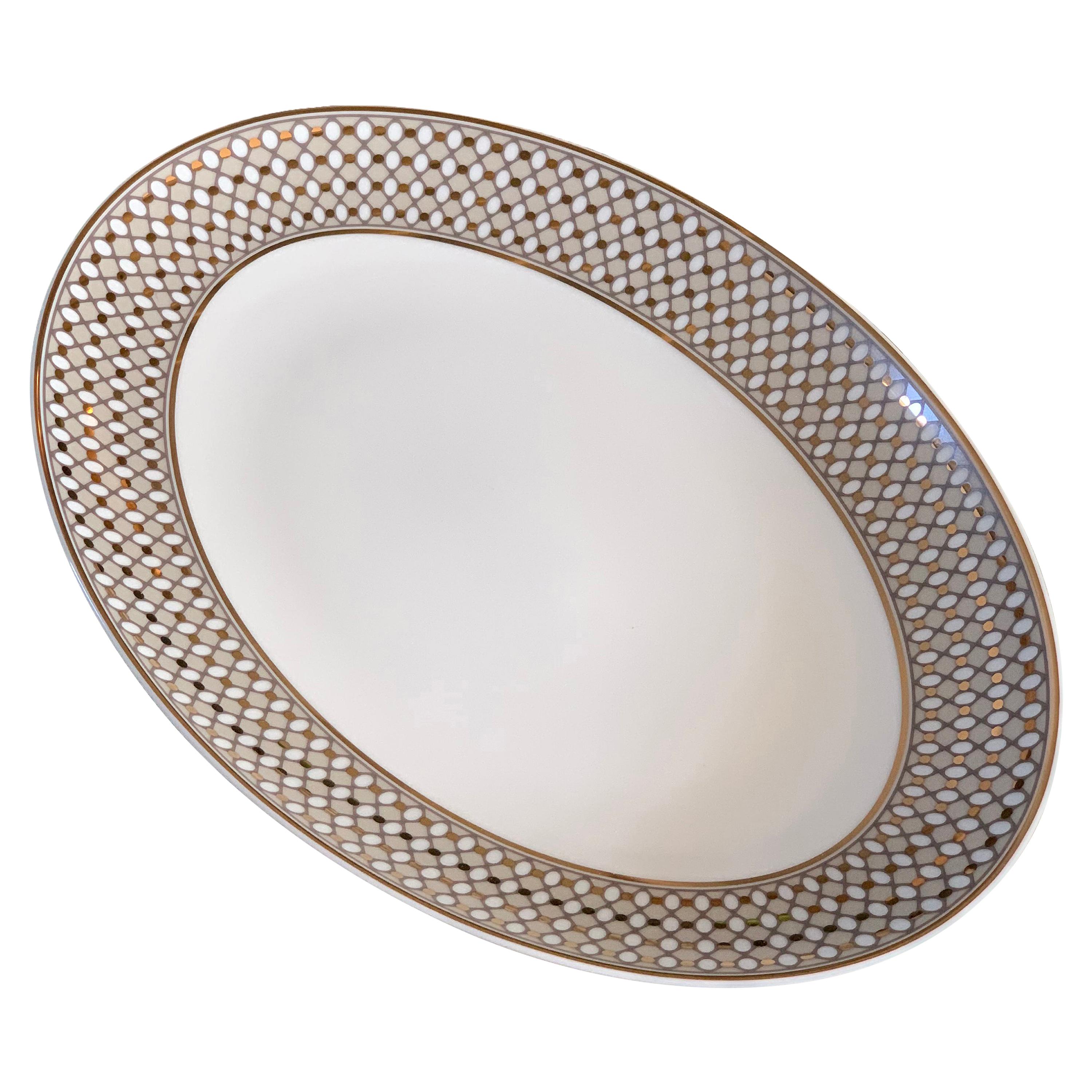 Large Oval Serving Plate Mid Century Rhythm André Fu Living Tableware ...