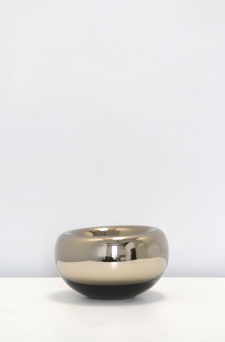 Medium Pewter Echo Vessel by SkLO For Sale at 1stDibs