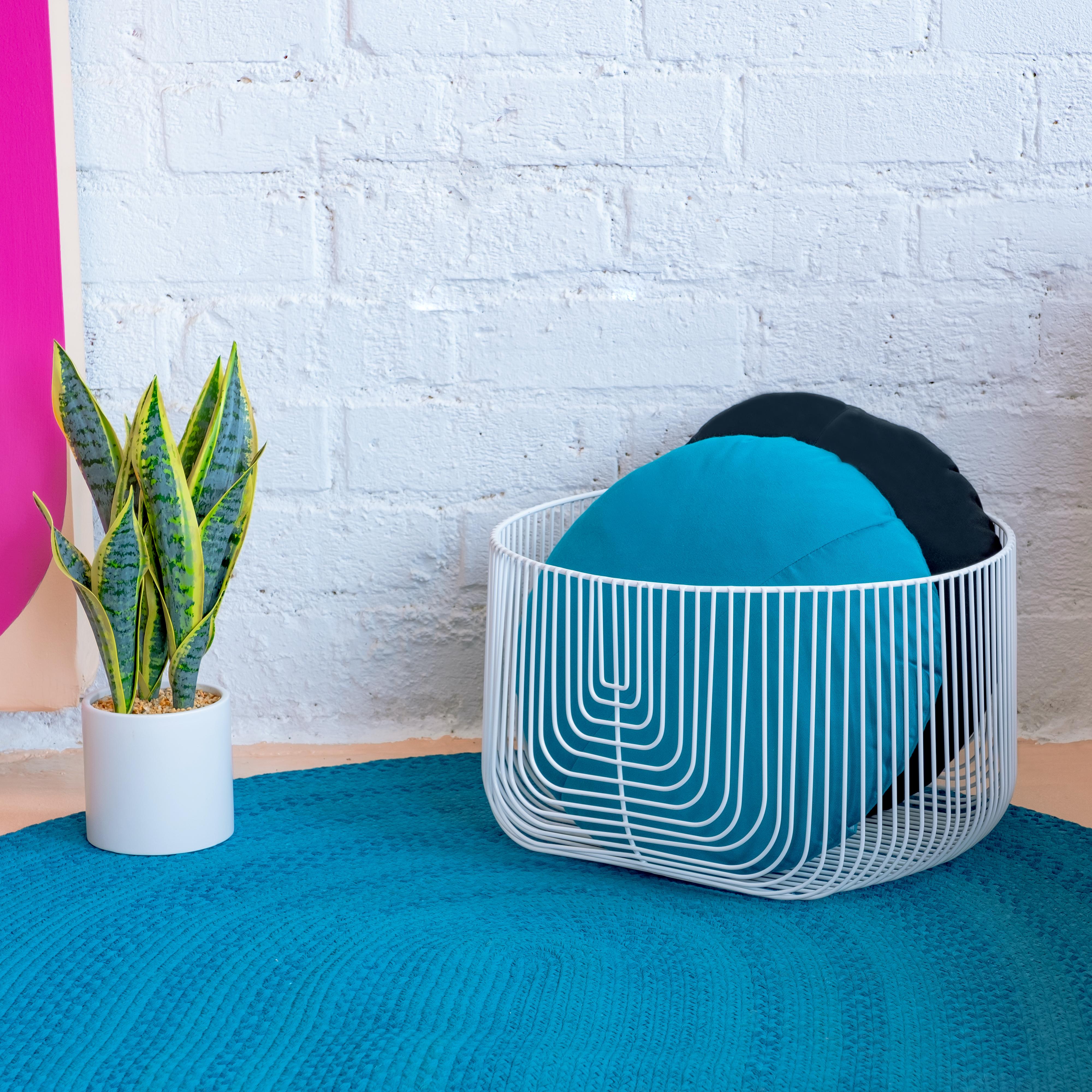 Medium Sized Basket, Wire Basket Design by Bend Goods, Gold at 1stDibs