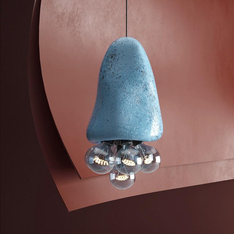 Medusa Ceramic Pendant Lamp by Makhno For Sale at 1stDibs