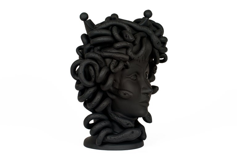 Medusa Handmade Ceramic Head, 2021, Unique Piece, Centerpiece, Italian ...