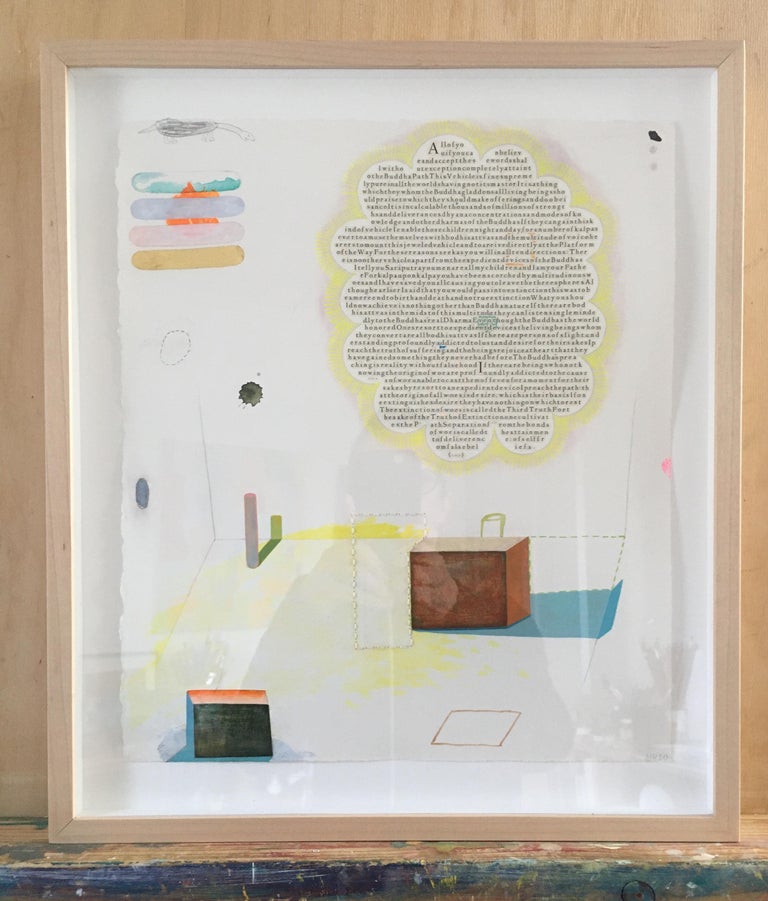 Meg Hitchcock - Parable V, Collage, Cut Text, Abstract Colorful ...