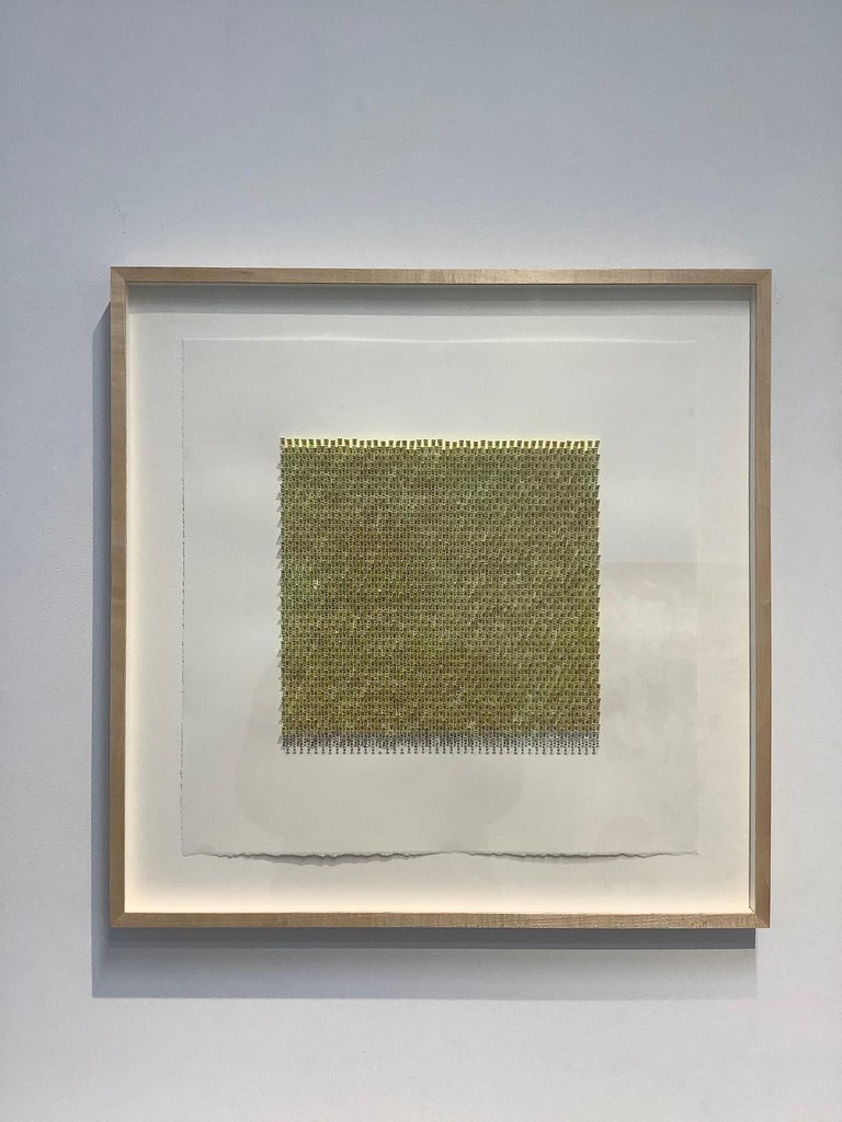 Meg Hitchcock - Paradise, Cut Text Collage of Words on White Paper with ...