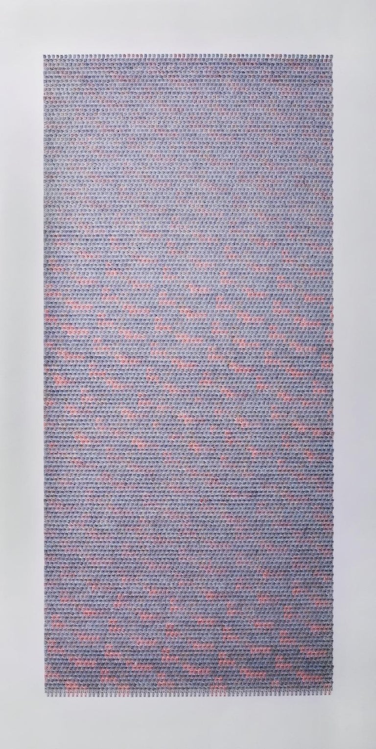 Meg Hitchcock - Virgin, Vertical Cut Text Collage of Words on White ...