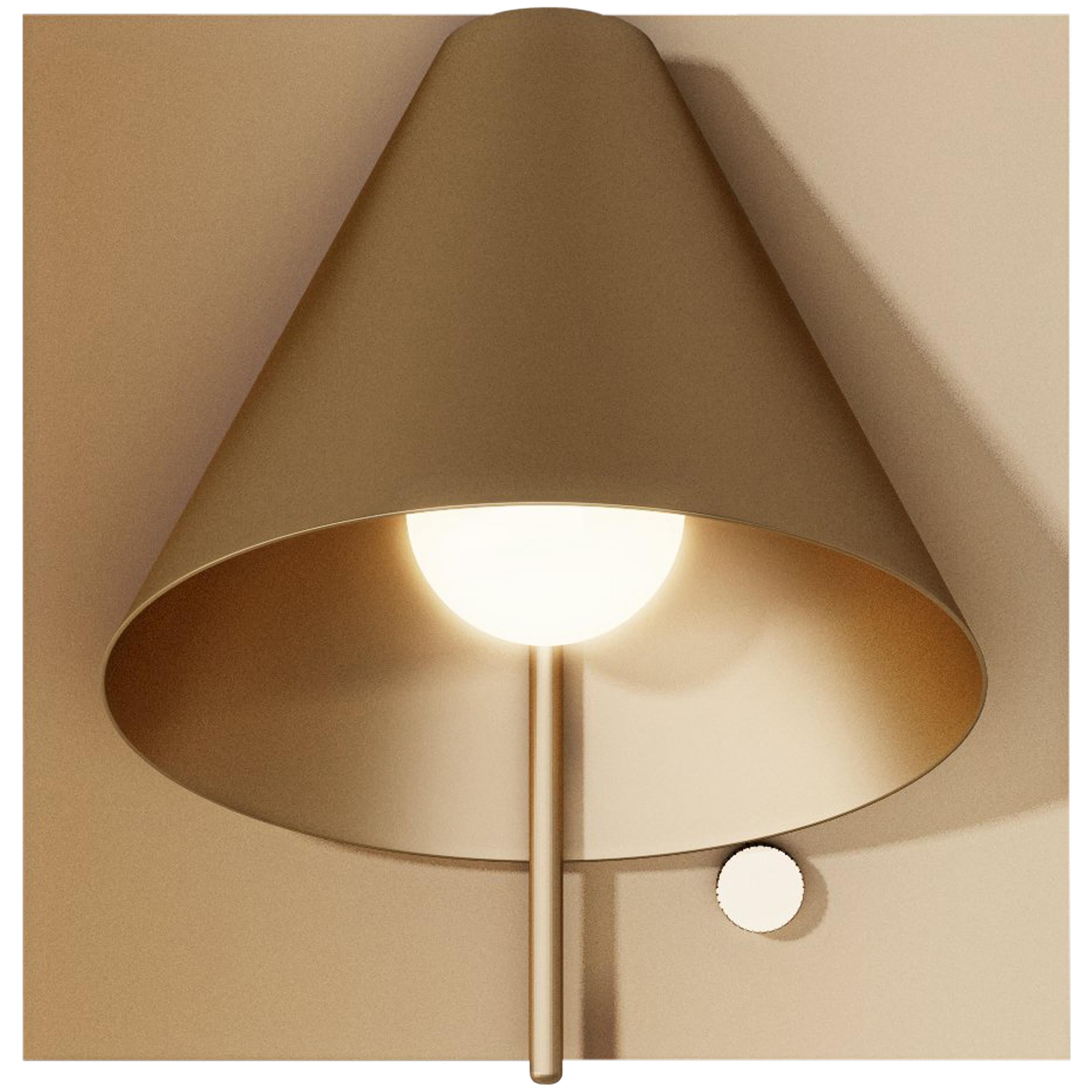 Mega Square Sconce in Satin Brass by Matter Made For Sale at 1stDibs