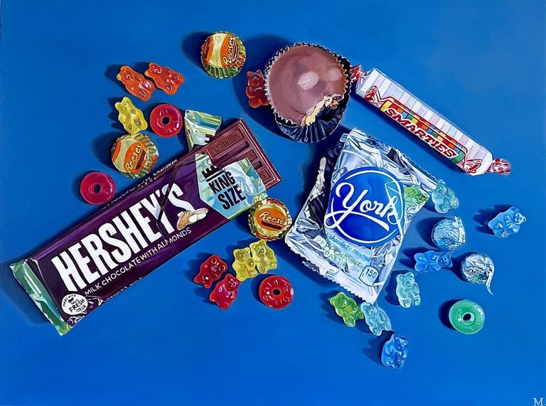 Megan Eisenberg - "Sweets Stash" Original Photorealist Oil Painting For ...