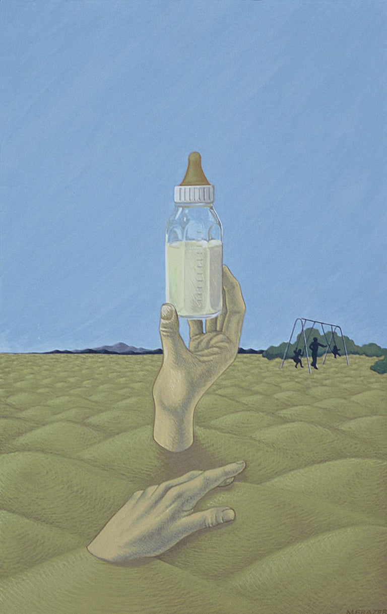 Megan Frazer - In Case of Need, Original Signed Contemporary Surrealist ...