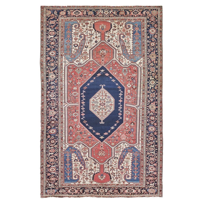 Mehraban Antique Persian Serapi For Sale at 1stDibs