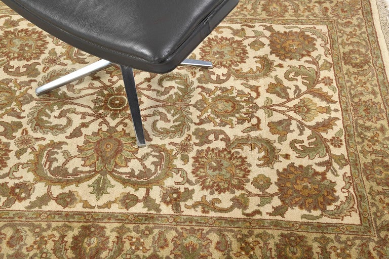 Mehraban Indo Jaipour Agra Rug One of a Kind For Sale at 1stDibs