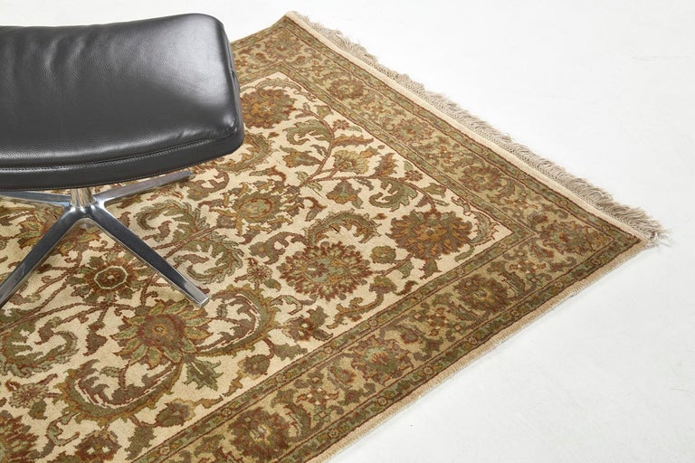 Mehraban Indo Jaipour Agra Rug One of a Kind For Sale at 1stDibs