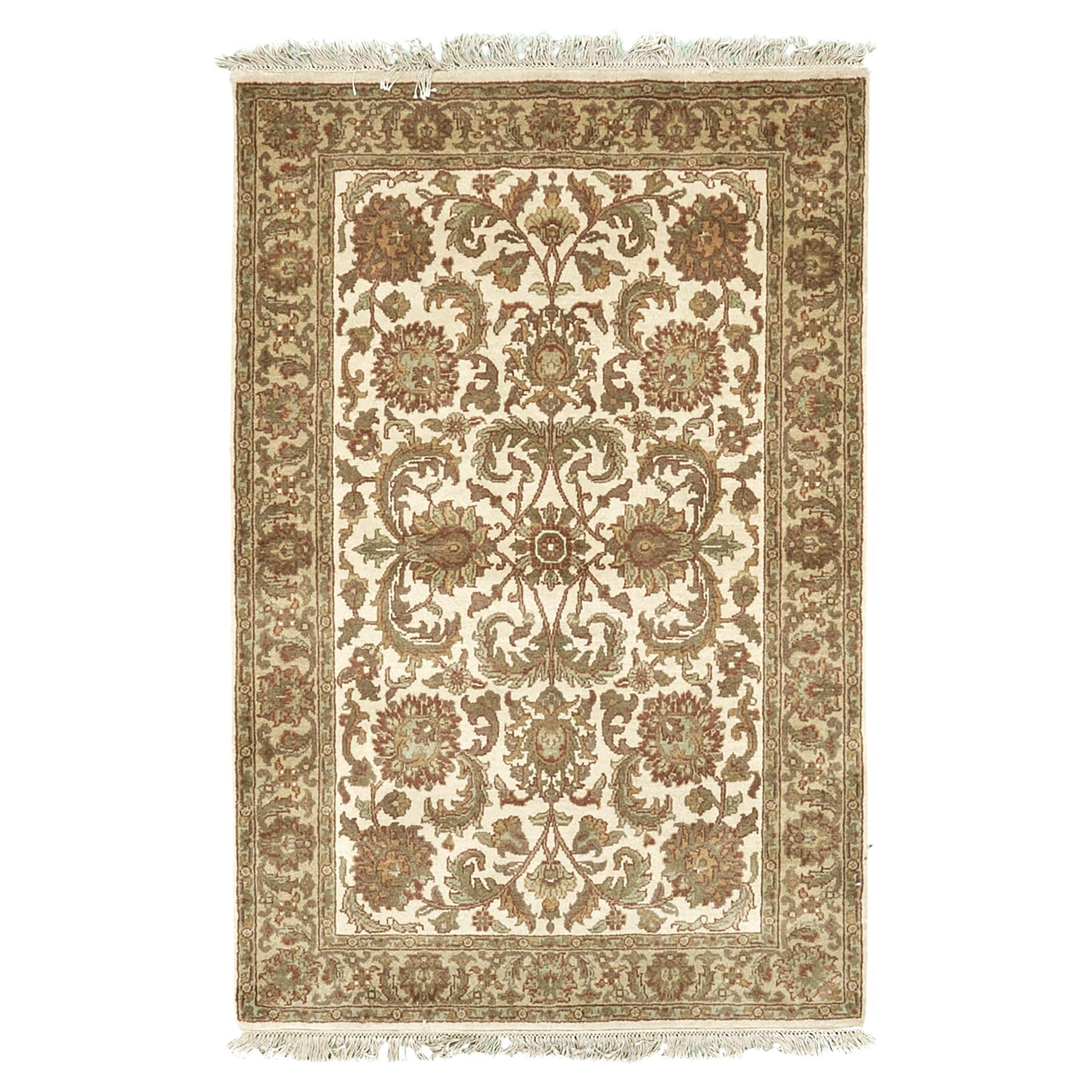 Mehraban Indo Jaipour Agra Rug One of a Kind For Sale at 1stDibs