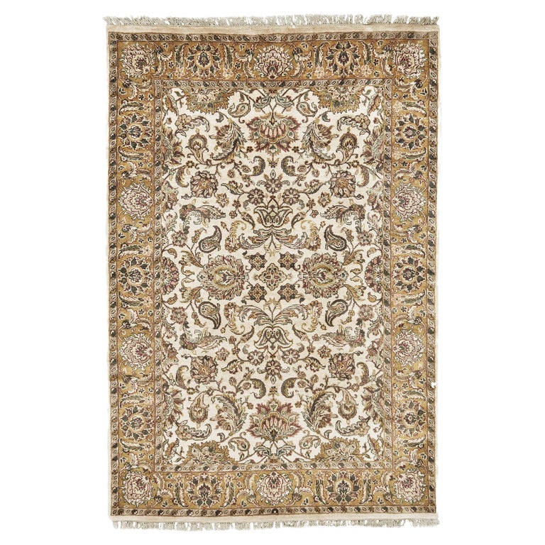 Mehraban Indo Jaipour Agra Rug One of a Kind For Sale at 1stDibs