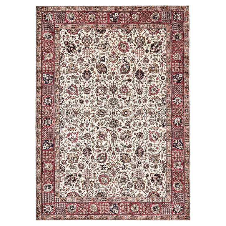 Mehraban Indo Tabriz Rug For Sale at 1stDibs